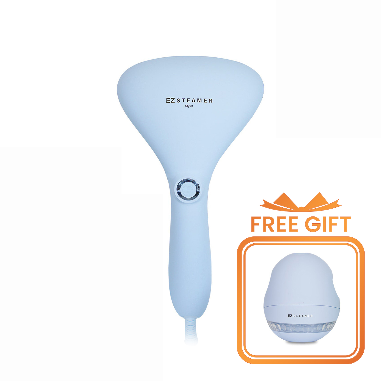 EZ Steamer (Sky Blue) + EZ Cleaner | Health Korea Shop